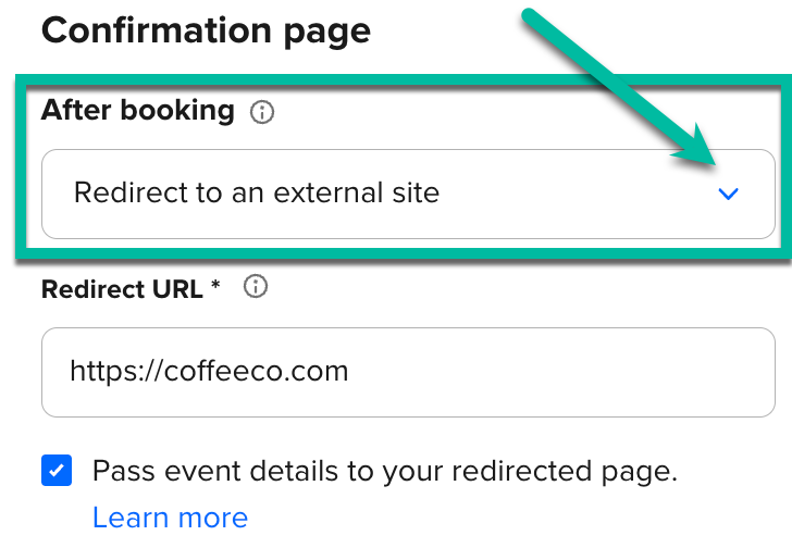 Afficher et personnaliser la page de confirmation d'événement – Centre d'aide