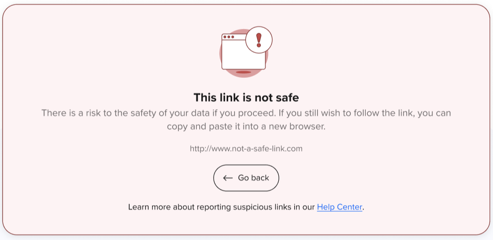 Link scanning and safety – Help Center