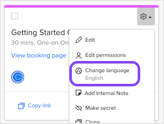 How to change your event type language – Help Center