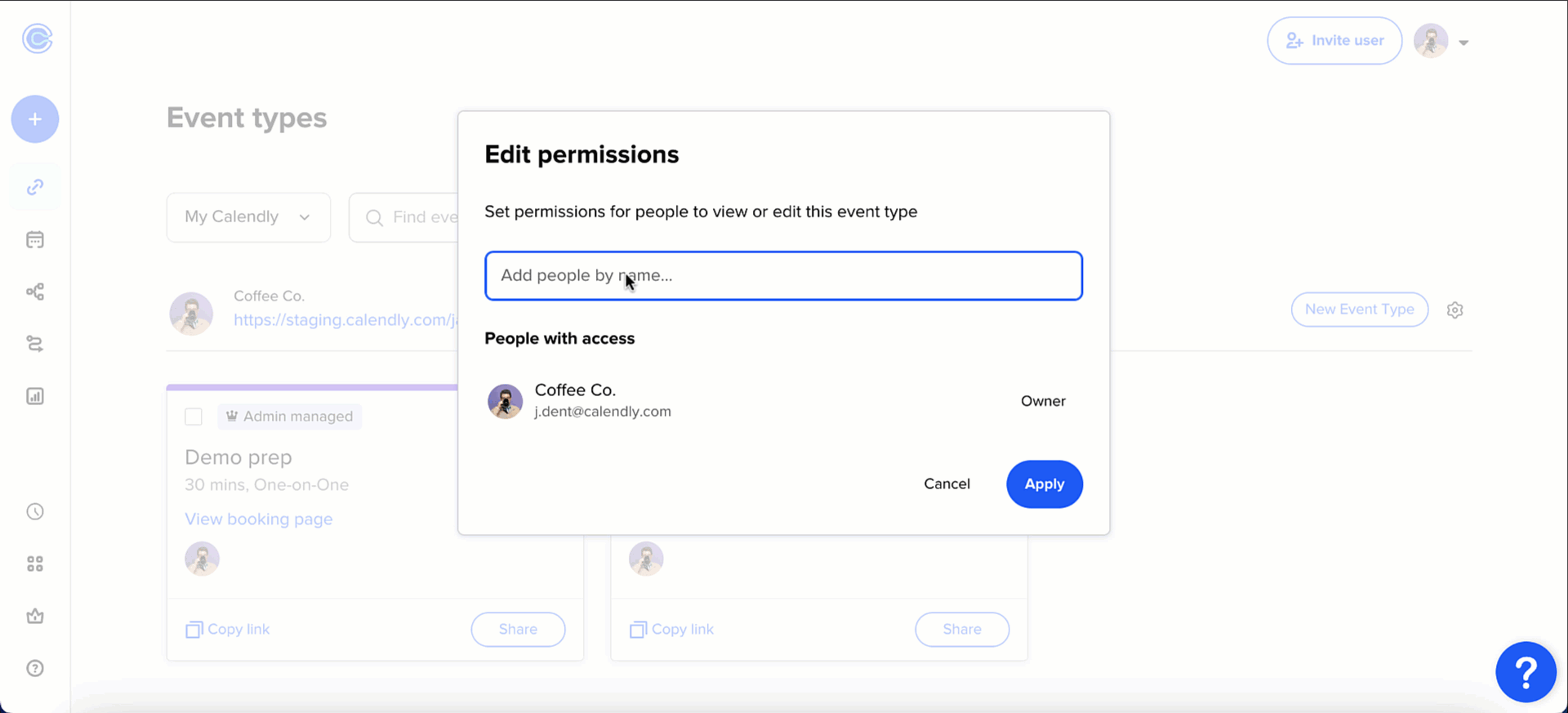How to edit event type permissions – Help Center