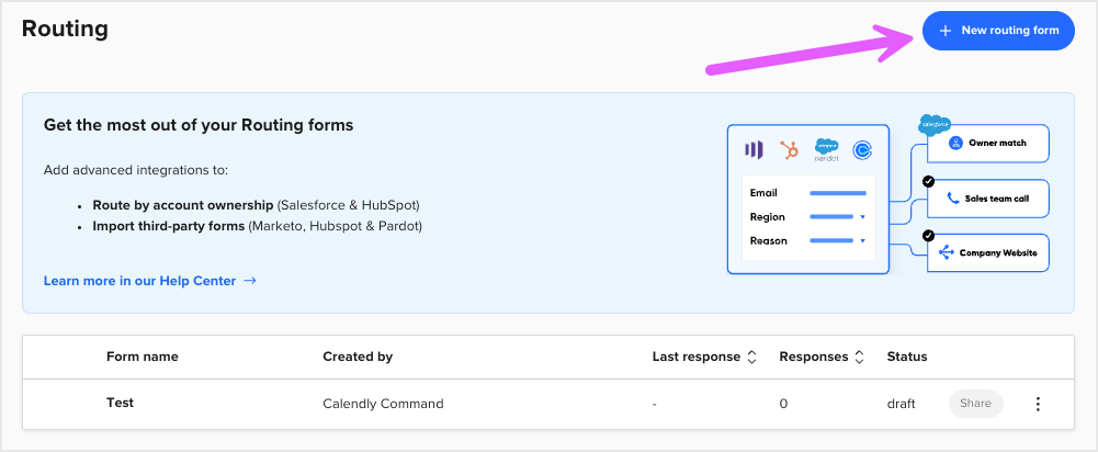 How to set up routing from HubSpot forms – Help Center