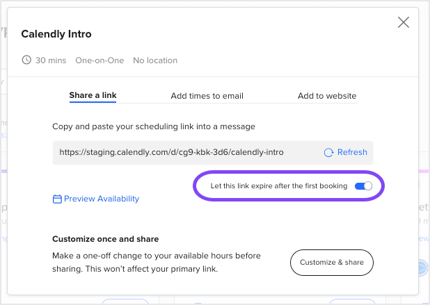 How to share your scheduling link – Help Center
