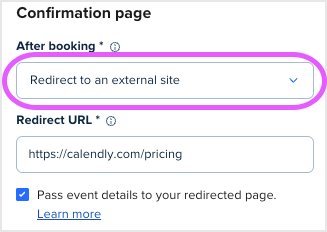 How to customize the event confirmation page – Help Center